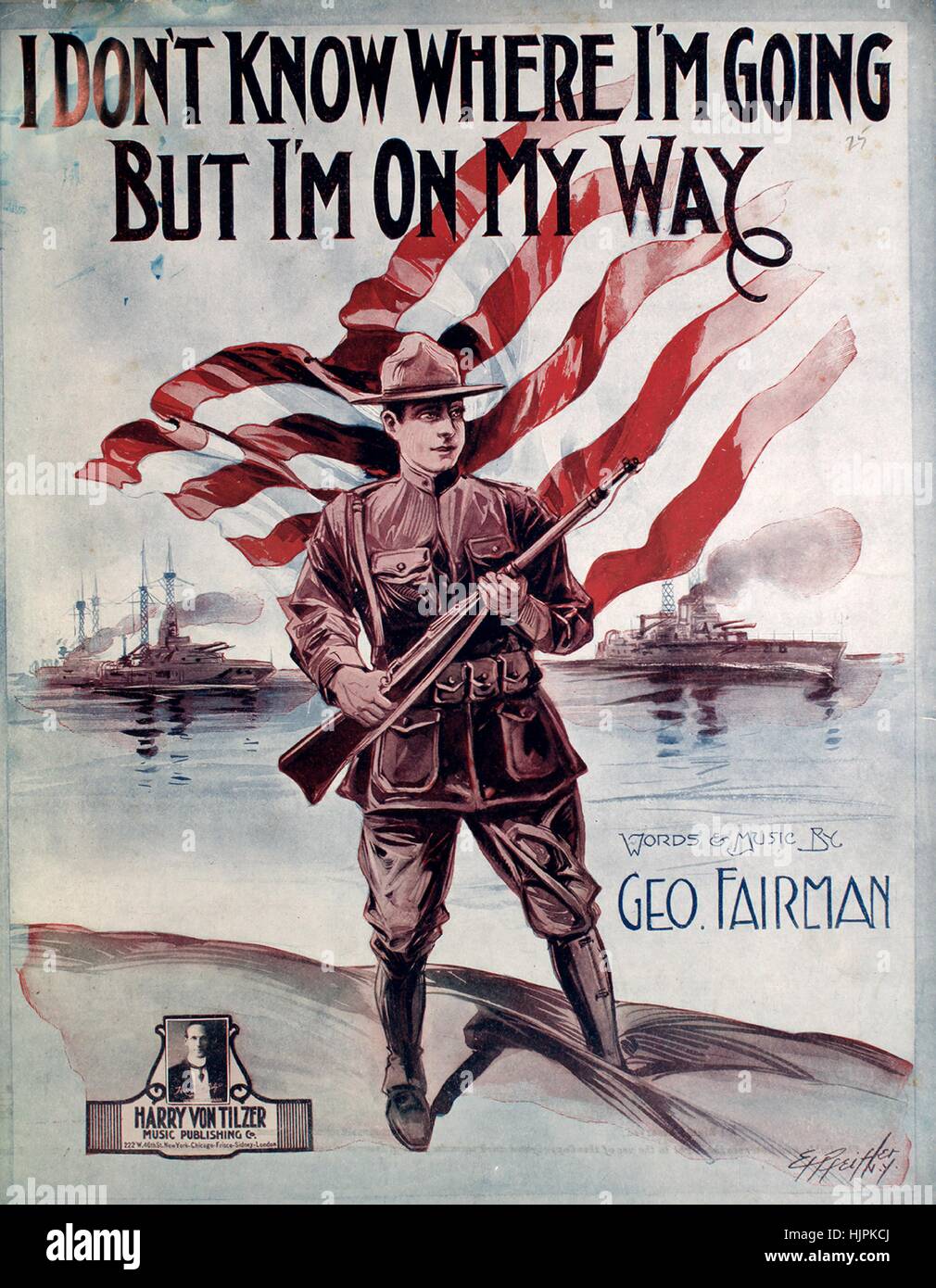 Sheet music cover image of the song 'I Don't Know Where I'm Going But I ...