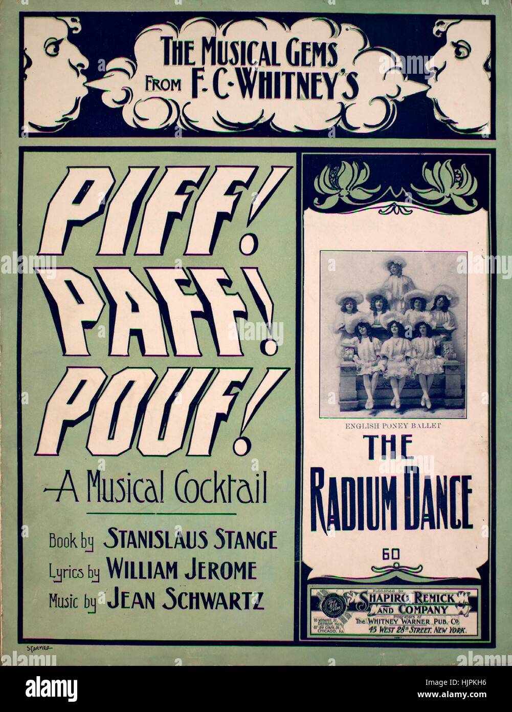 Sheet music cover image of the song 'Radium Dance', with original ...