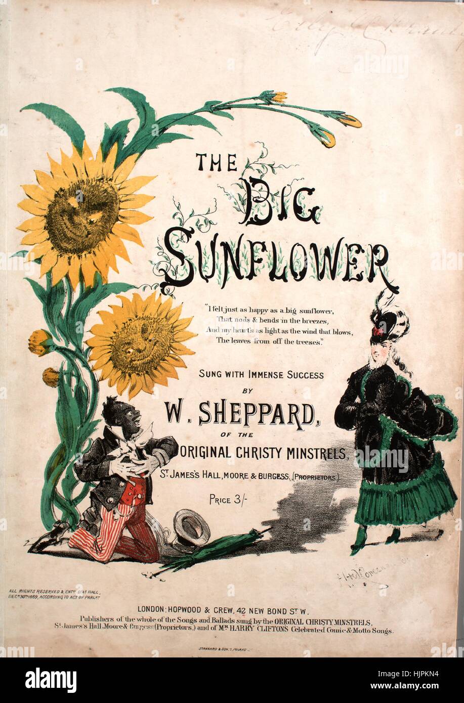 Sheet music cover image of the song 'The Big Sunflower [includes dance ...