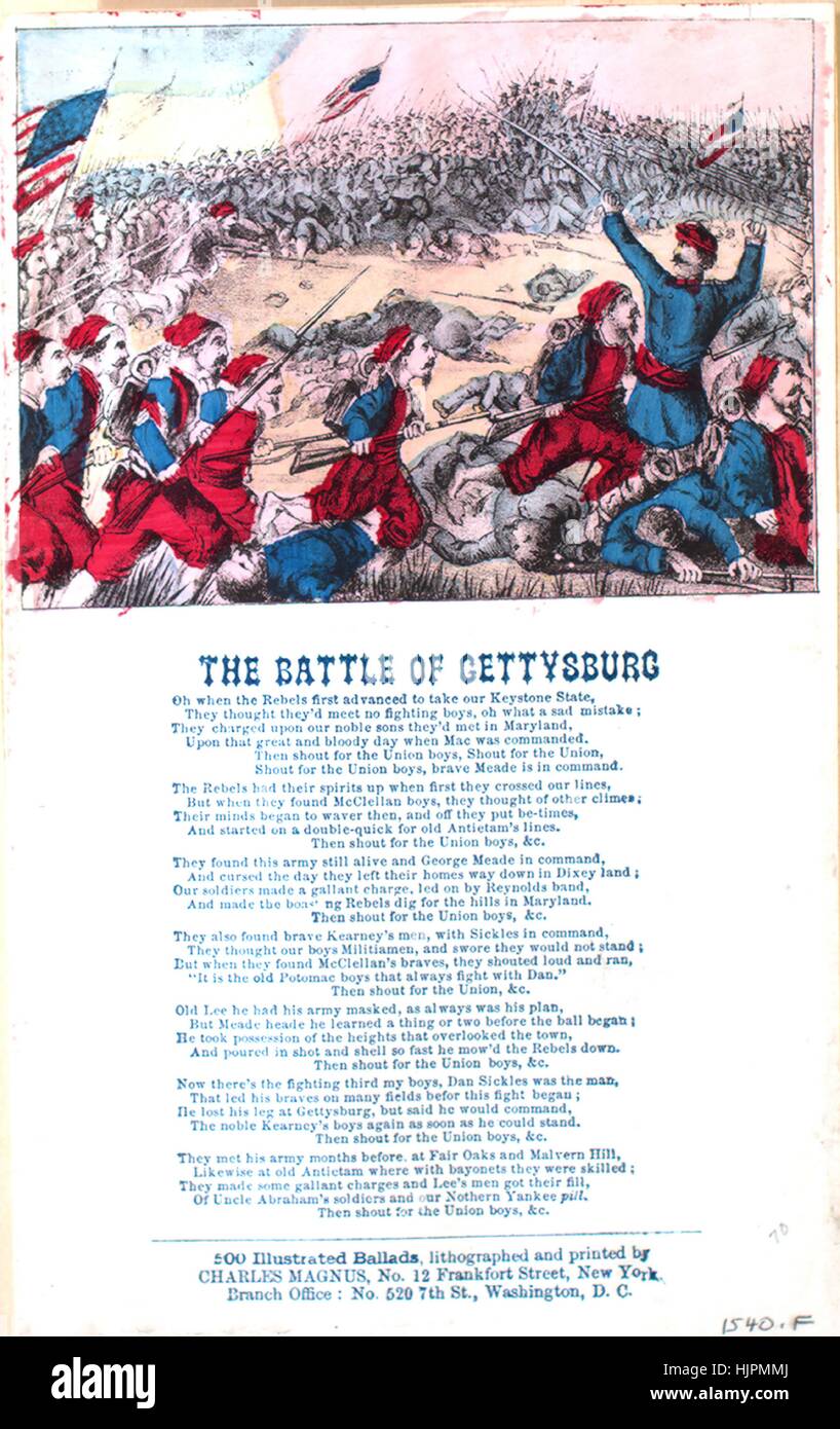 Sheet music cover image of the song 'Song Sheet The Battle of ...