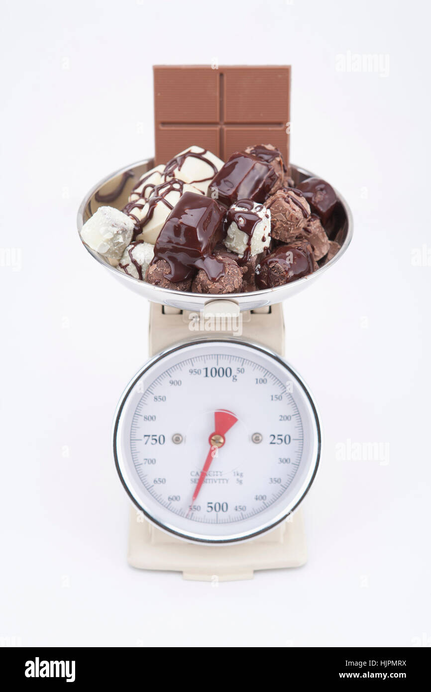 sweet food weight scale Stock Photo - Alamy