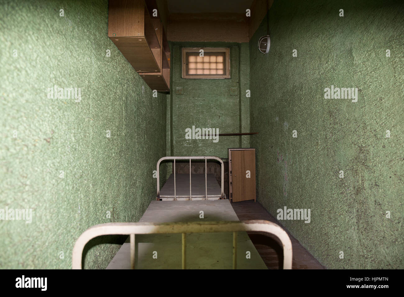 Prison cell at the Cheka (former KGB) headquarters, Riga, Latvia Stock ...