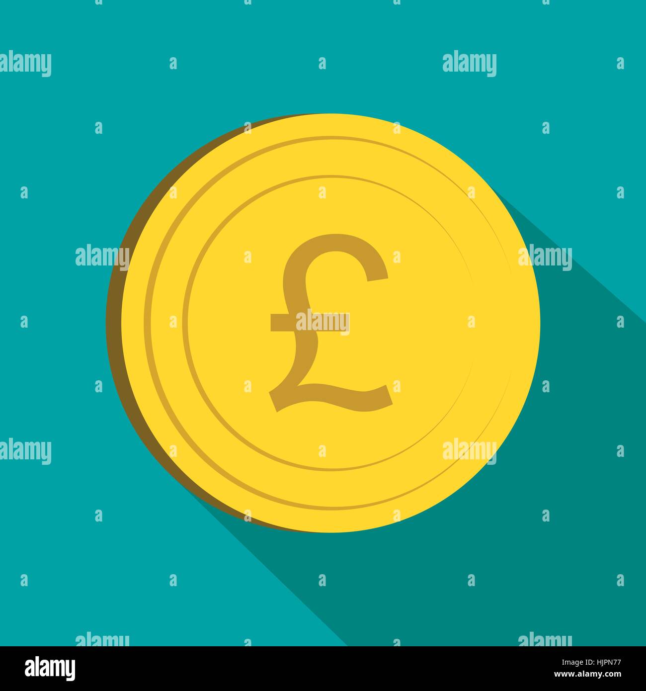 Money pound icon in flat style on green background Stock Vector Image ...