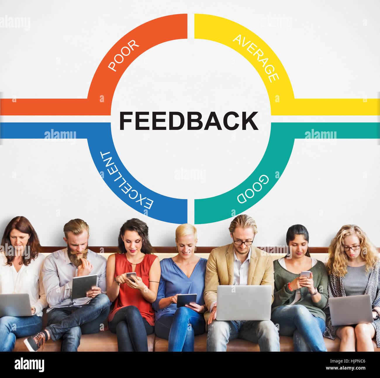 Customer Service Feedback Comment Graphic Concept Stock Photo - Alamy