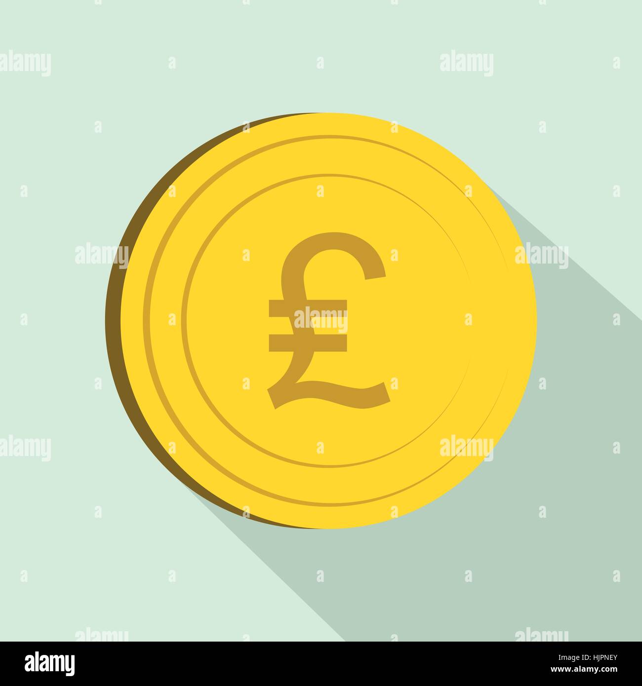 Lira icon in flat style on light blue background Stock Vector Image ...