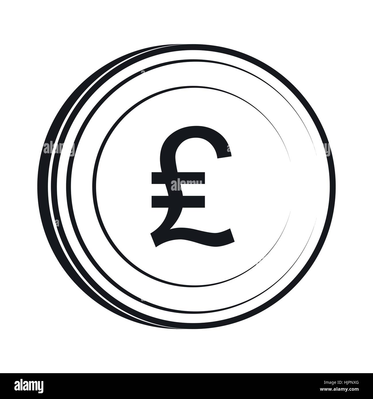 Lira icon in simple style isolated on white background Stock Vector ...