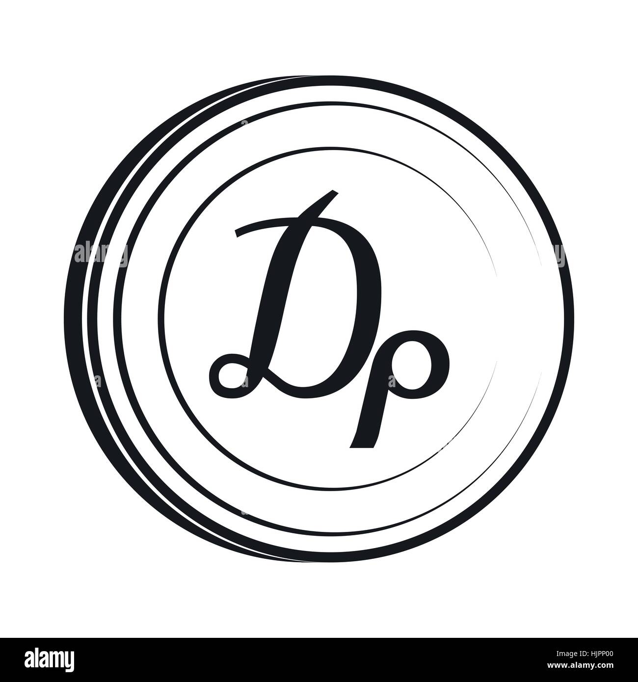 Drachma icon in simple style isolated on white background Stock Vector ...