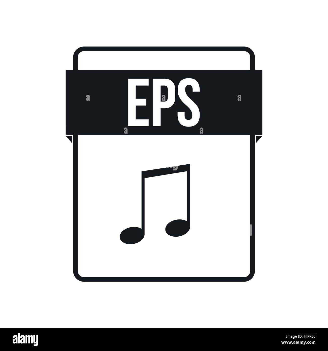 EPS file icon in simple style on a white background Stock Vector Image ...