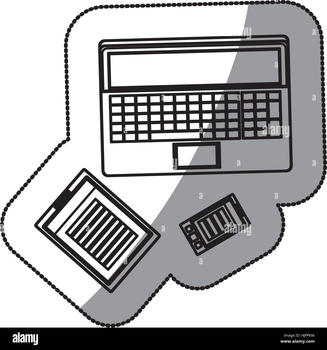 Work and technology concept icon vector illustration graphic design ...