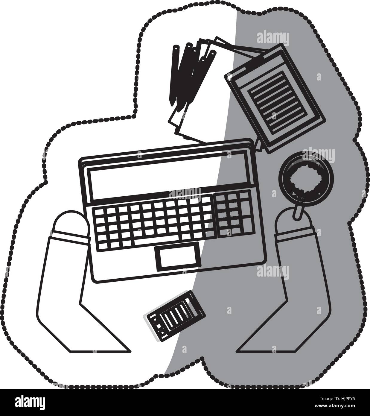 Work and technology concept icon vector illustration graphic design ...