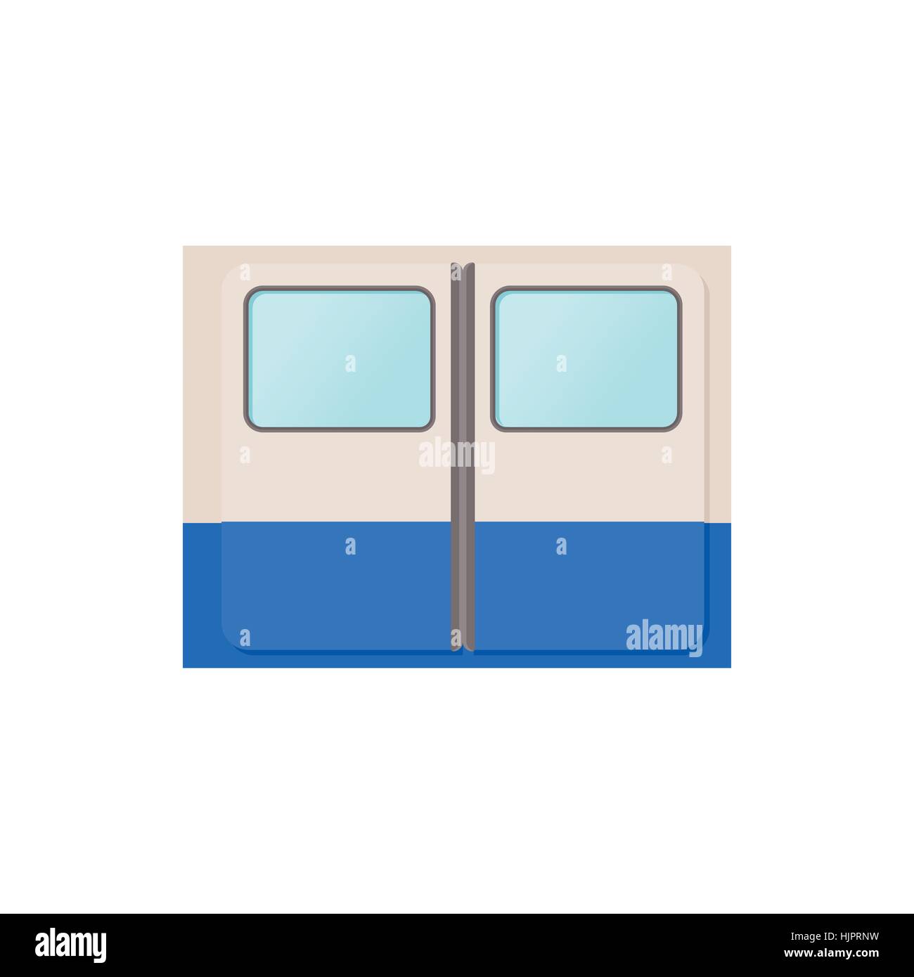 Inside a subway train Stock Vector Images - Alamy