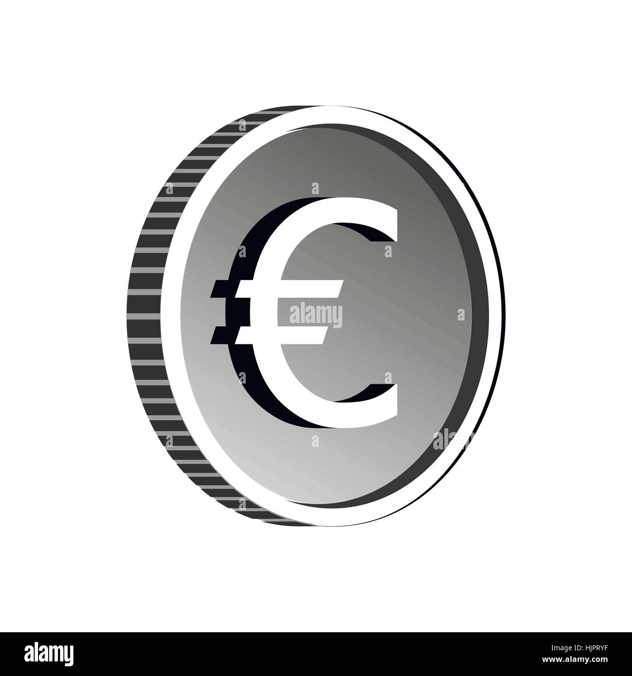 Euro sign icon in simple style isolated on white background Stock ...