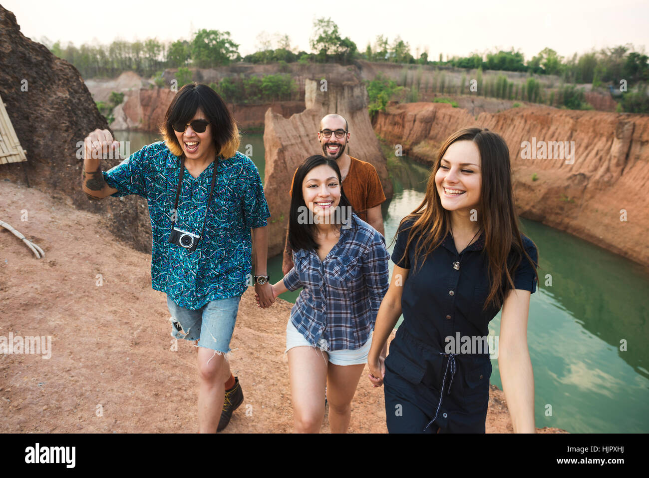 Friends Travel Holiday Adventure Together Concept Stock Photo - Alamy