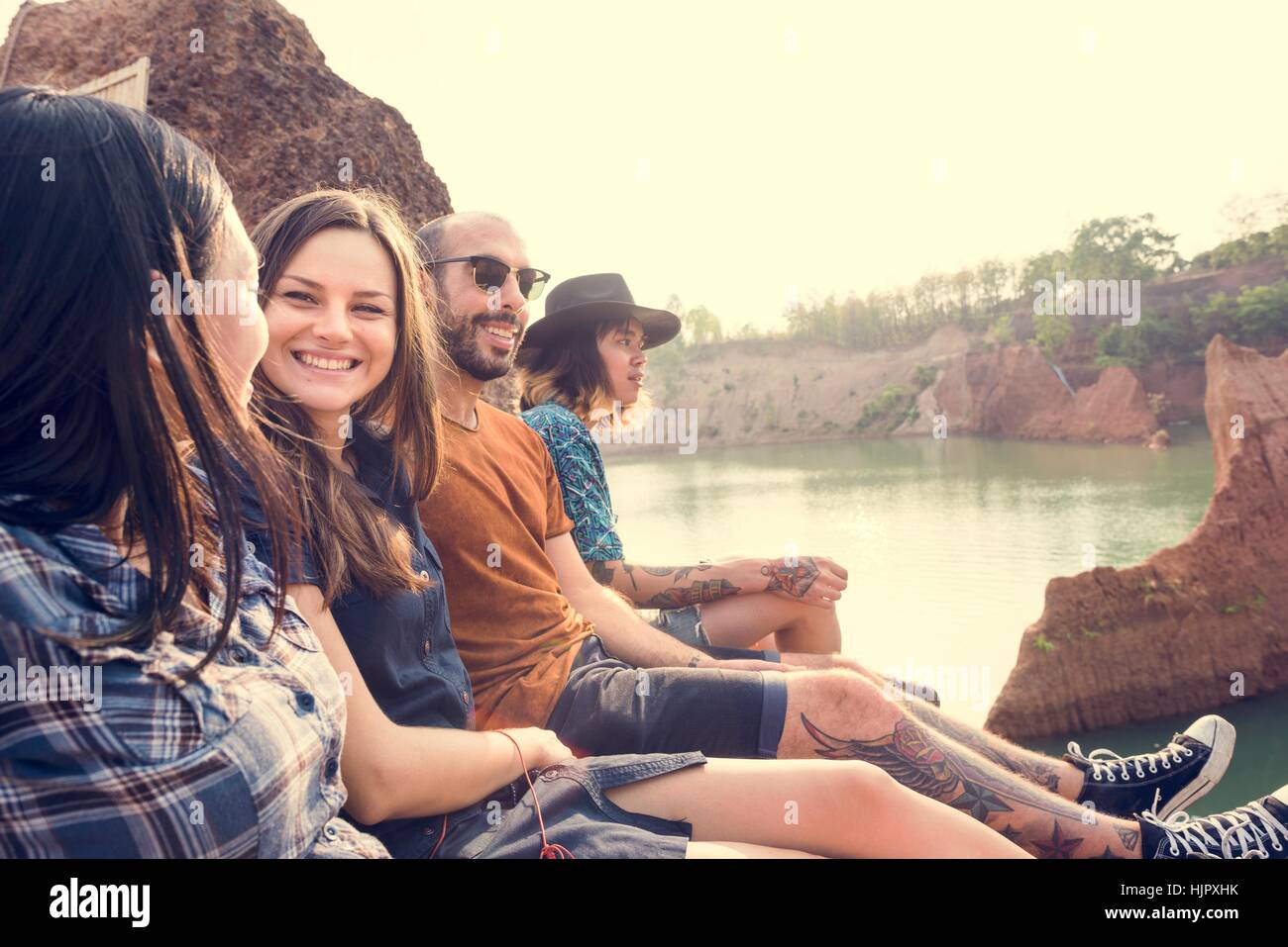 Friends Travel Holiday Adventure Together Concept Stock Photo - Alamy