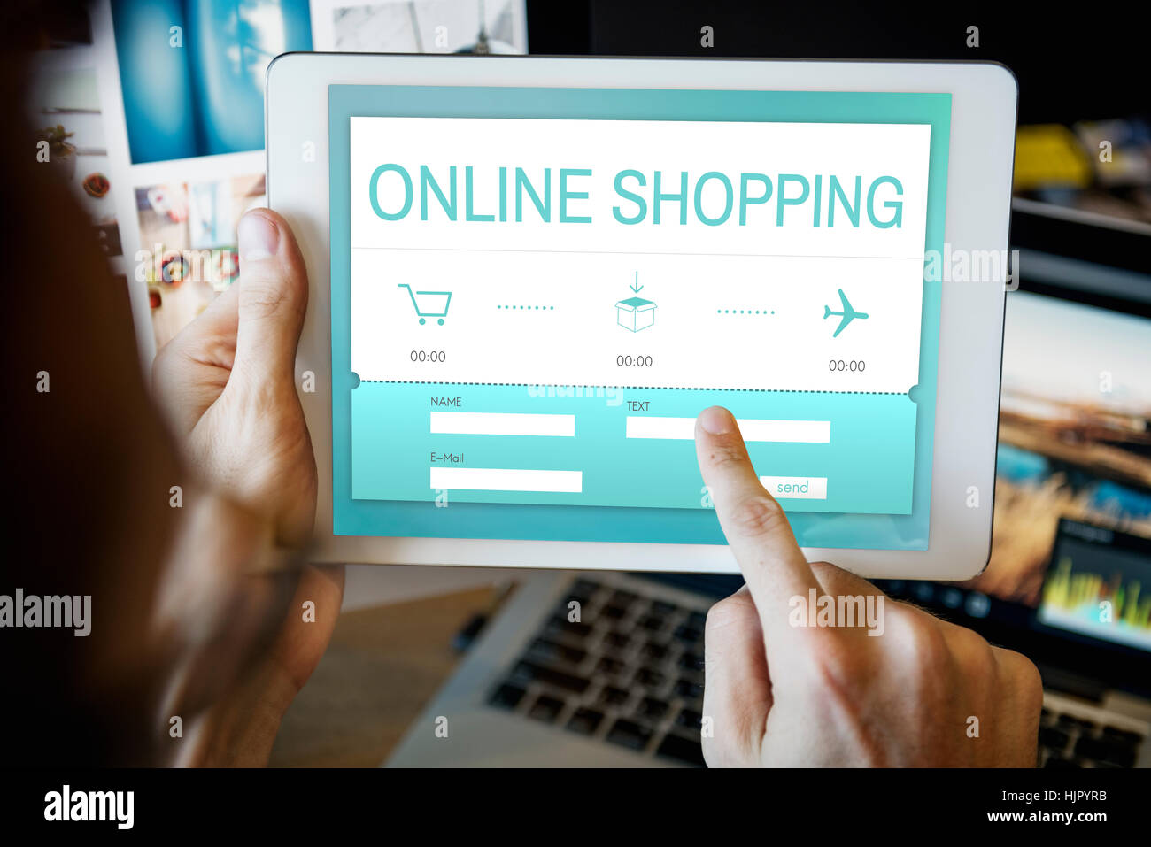Online E-Commerce Shopping Interface Concept Stock Photo - Alamy