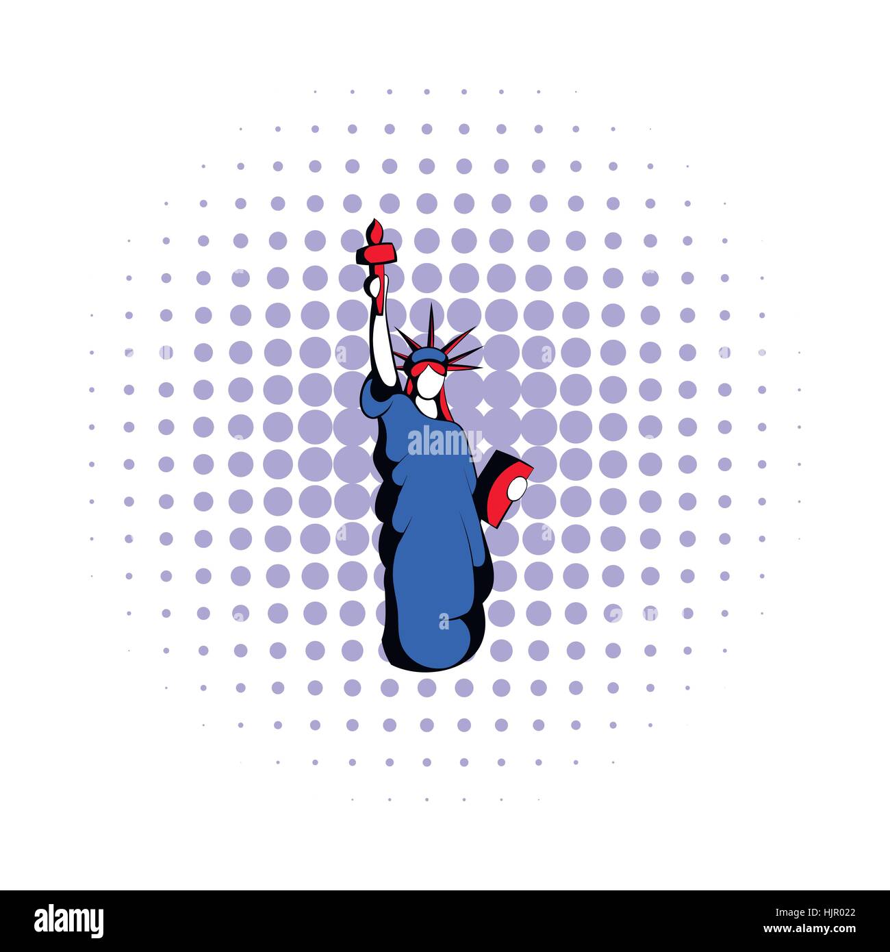 Statue liberty on blue Cut Out Stock Images & Pictures - Alamy