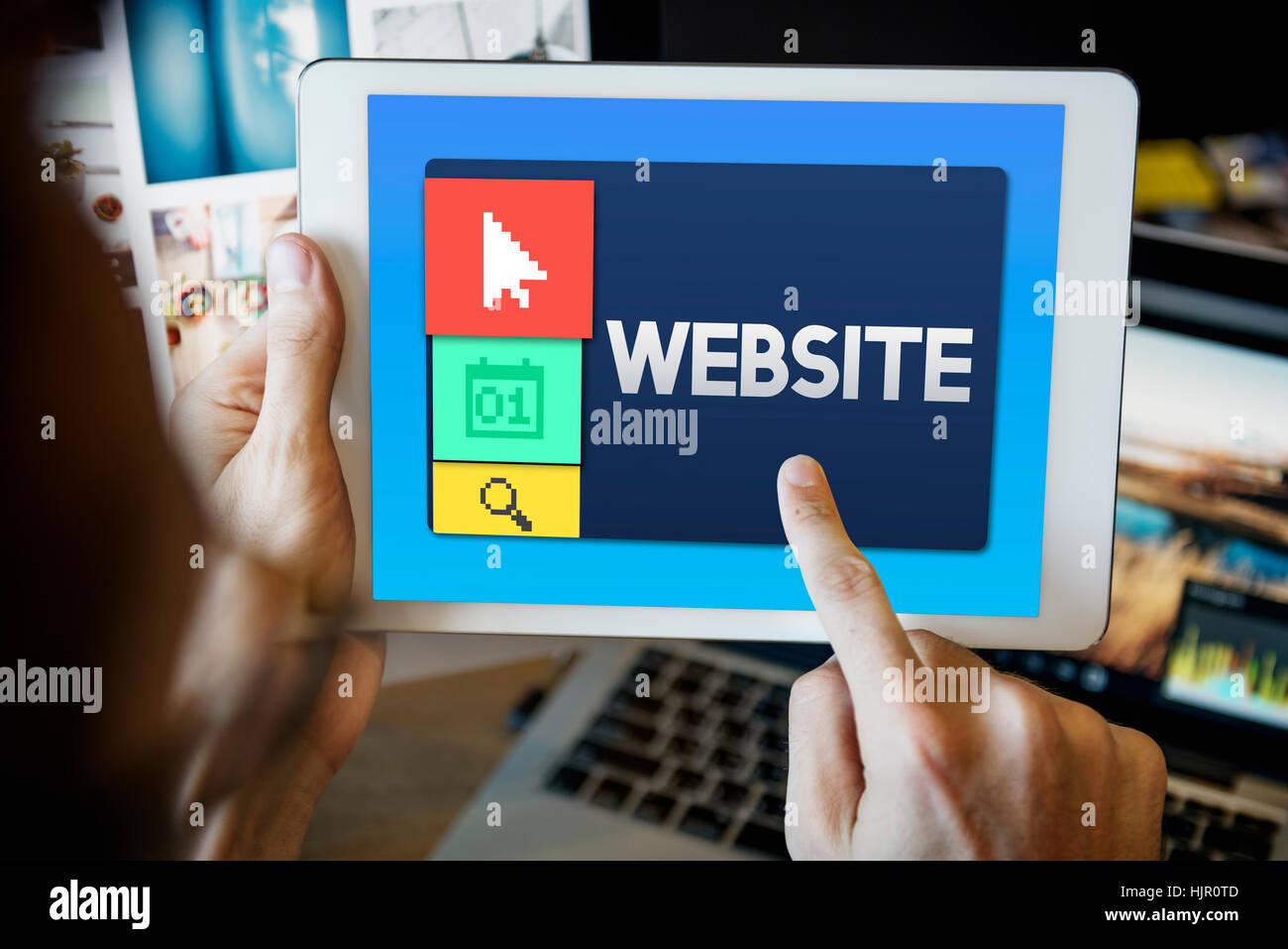 Browser Social Network Online Concept Stock Photo - Alamy