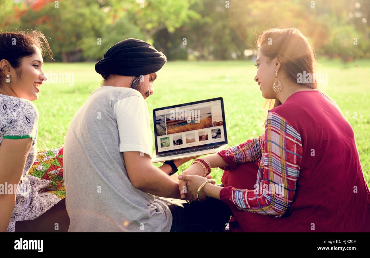 Indian Ethnicity People Interacting Concept Stock Photo - Alamy