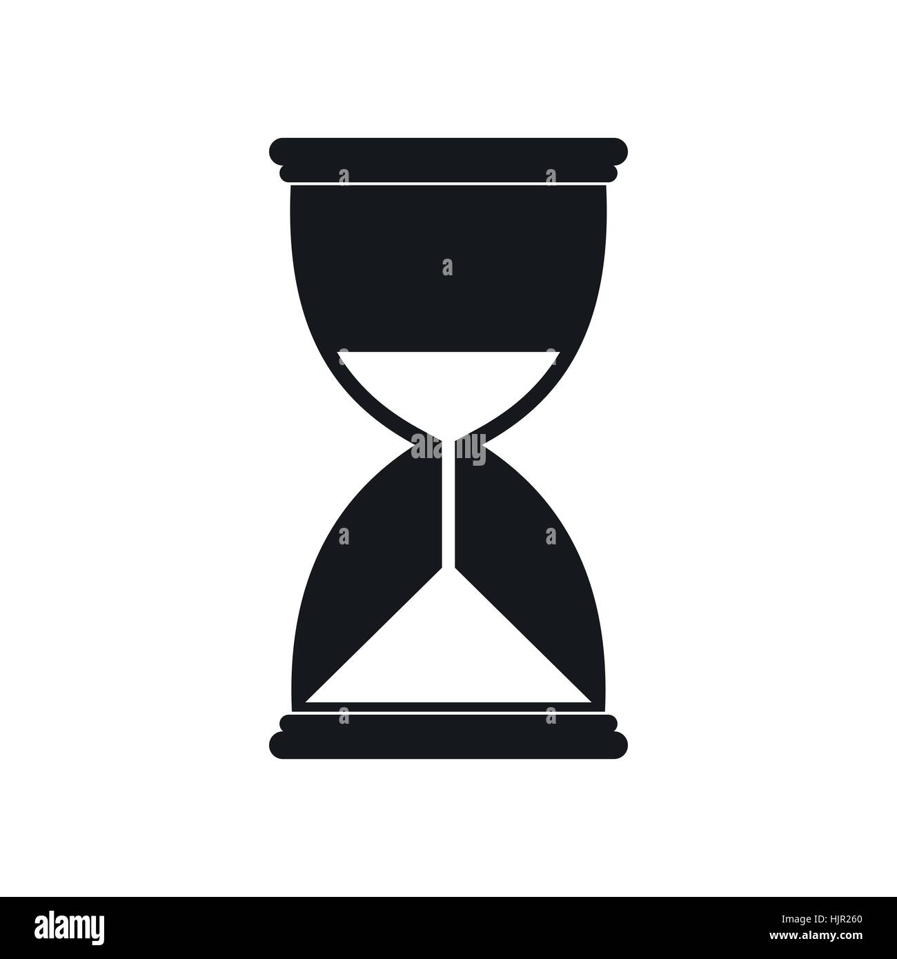 Hourglass icon in simple style on a white background Stock Vector Image ...