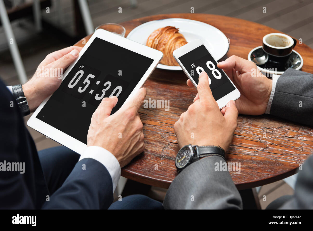 Clock Alarm Punctual Time Management Personal Organizer Concept Stock ...