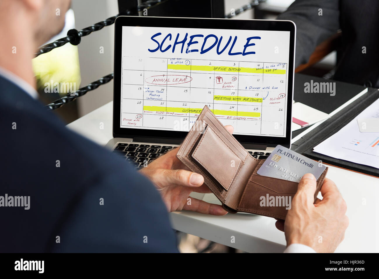 Schedule Agenda Calendar Appointment Graphic Concept Stock Photo - Alamy