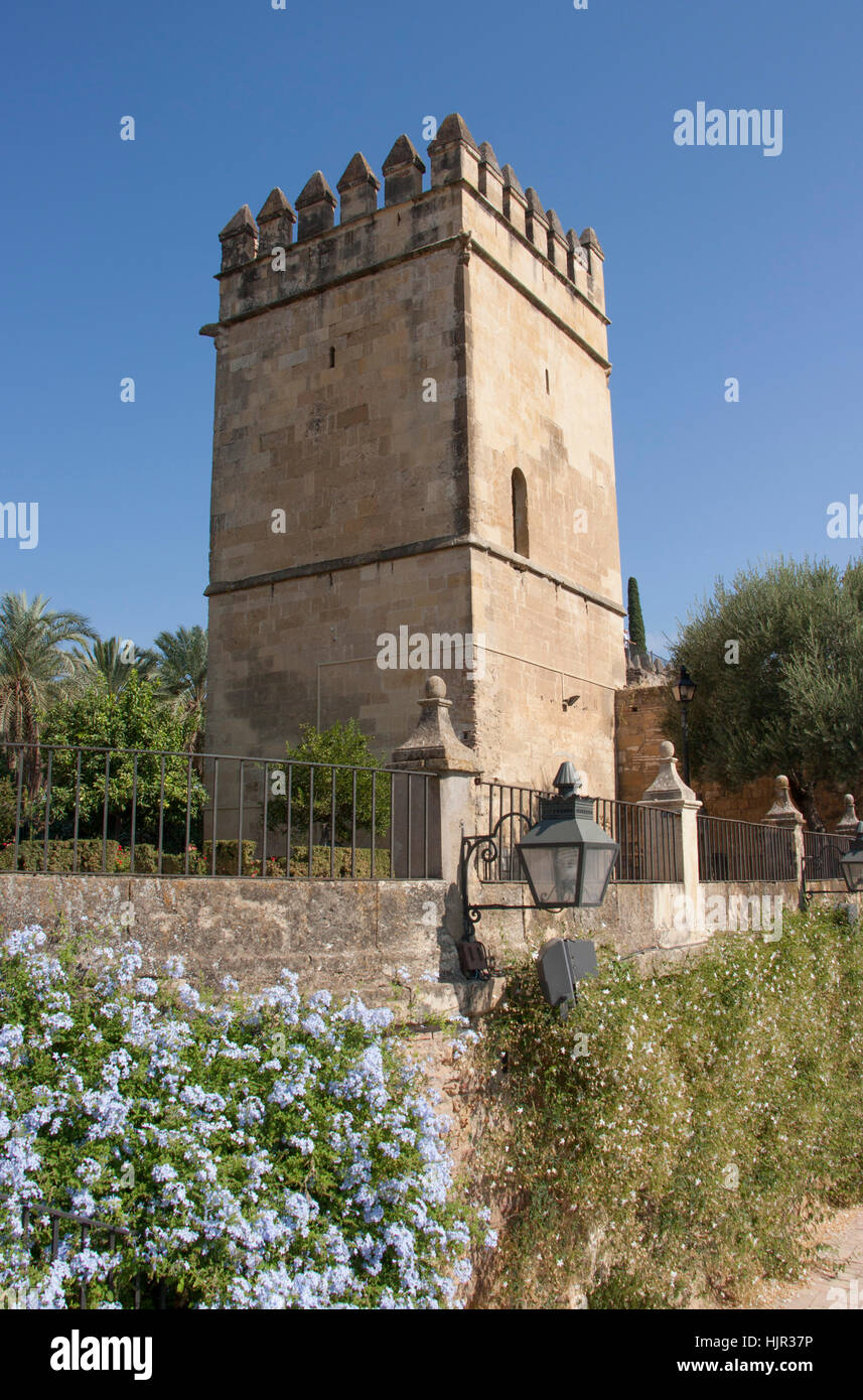 Alcazar Tower, Castle of the Christian Monarchs, Cordoba, Adalusia ...