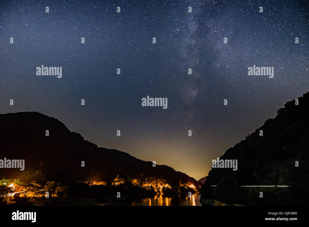 Milkyway of Lake Tanzawa in Kanagawa, Japan Stock Photo - Alamy