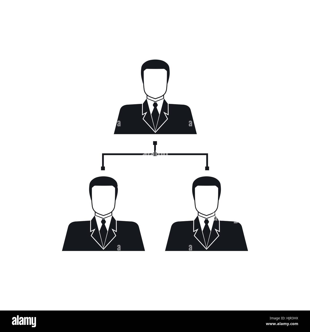 Company structure icon in simple style on a white background Stock ...