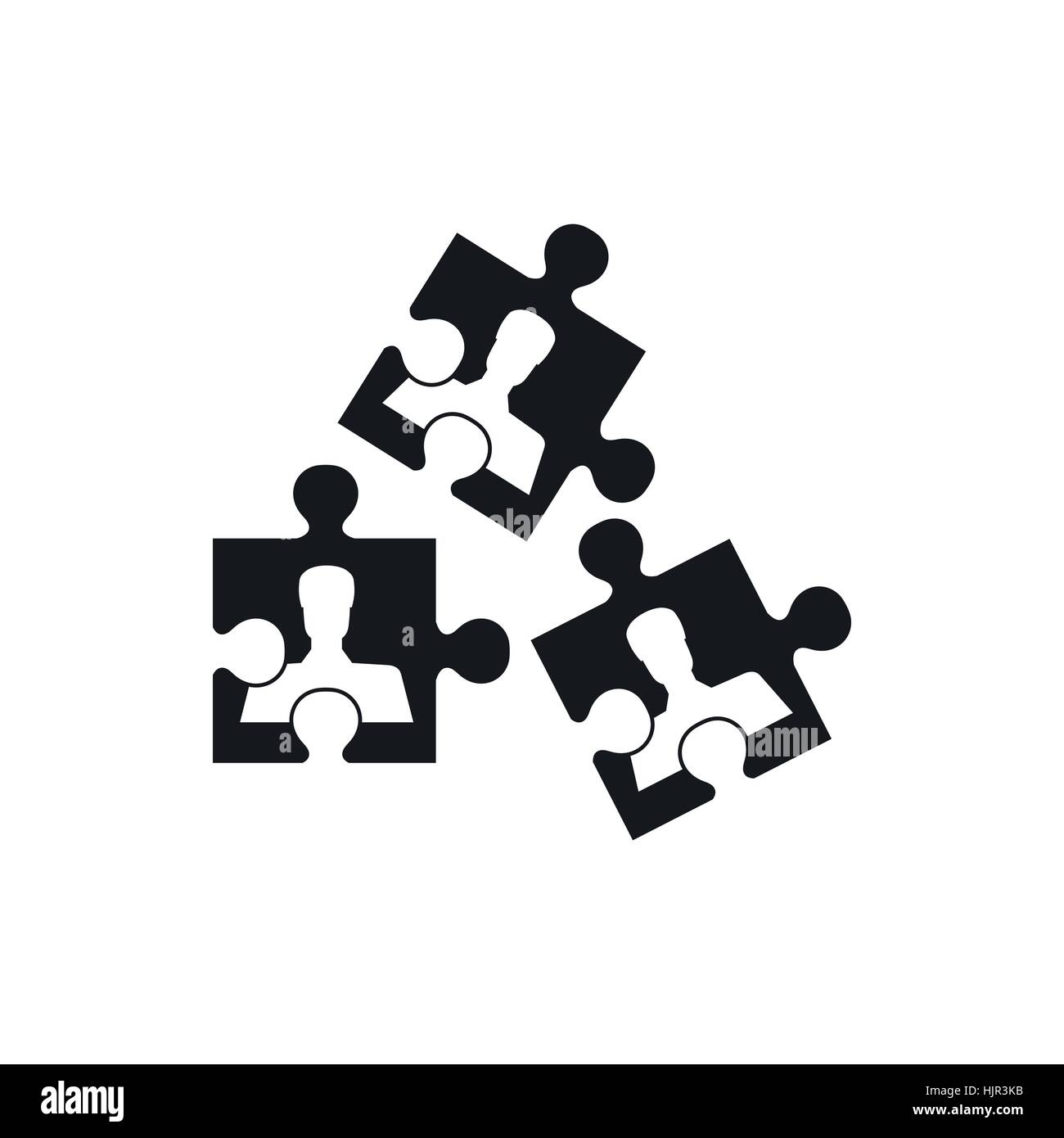 Selecting employees icon in simple style on a white background Stock ...