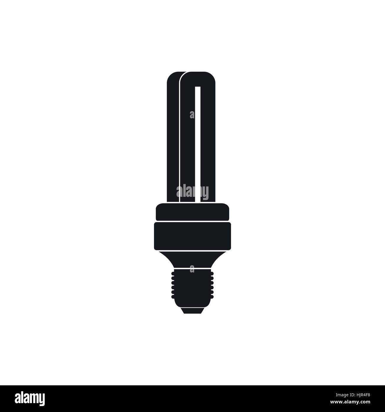 Tubular bulb icon in simple style on a white background Stock Vector ...