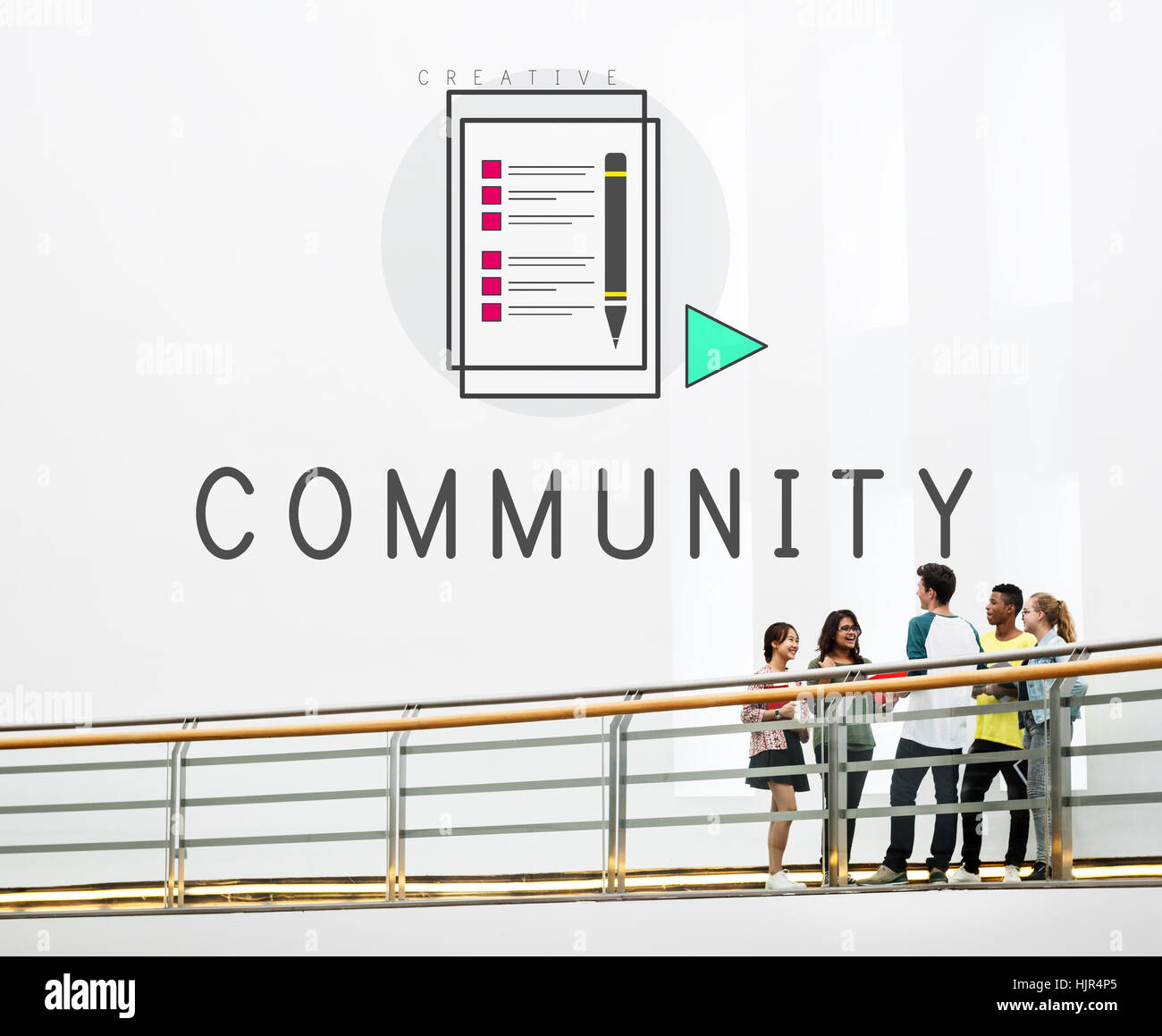 Blog Community Communication Connection Concept Stock Photo - Alamy