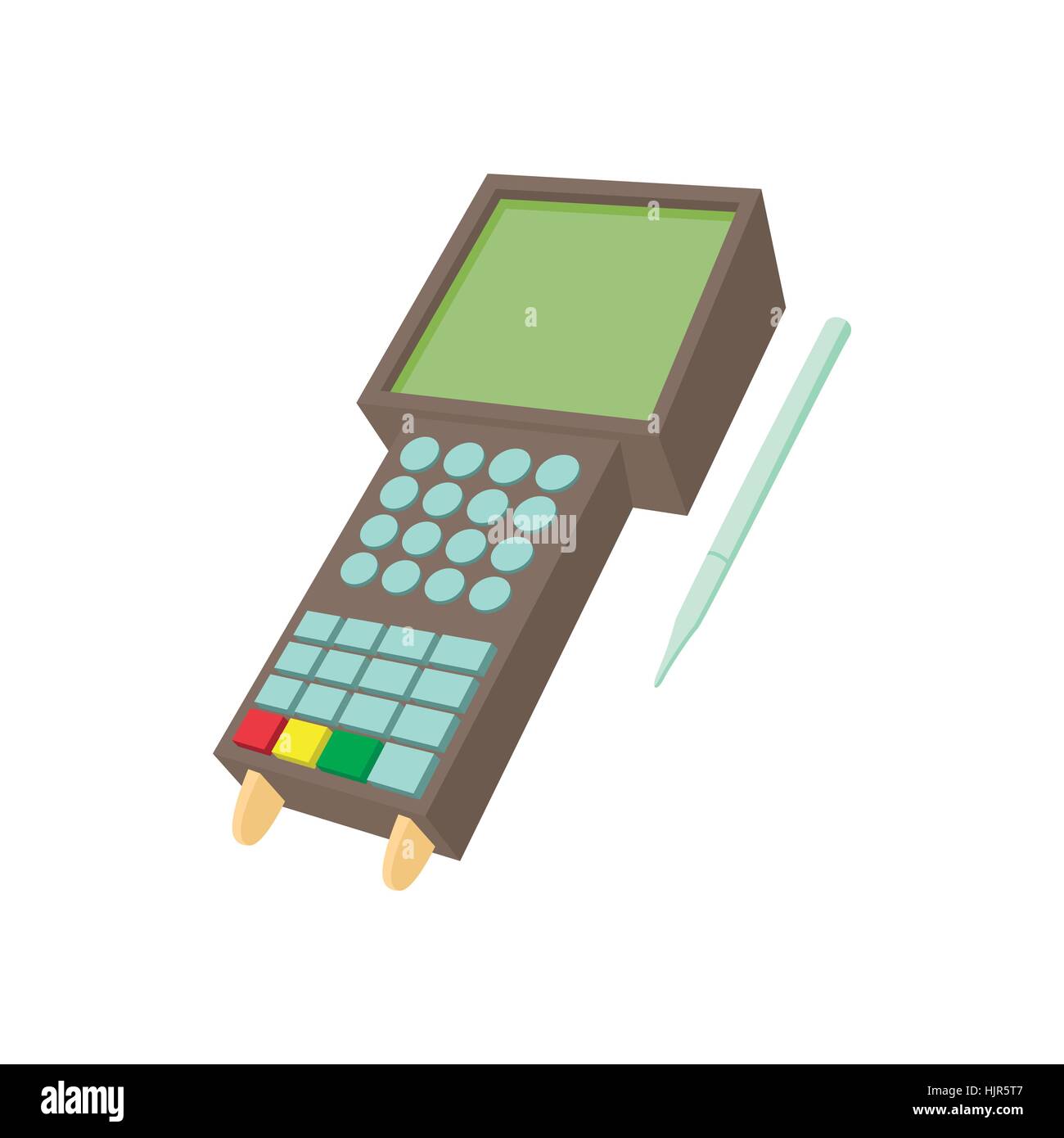 POS terminal icon in cartoon style on a white background Stock Vector ...