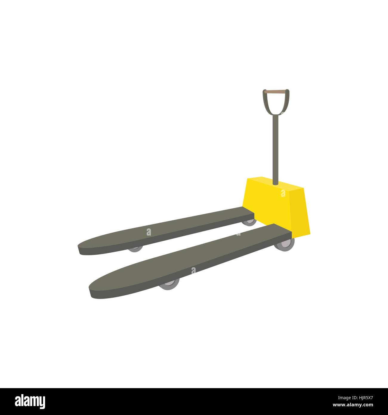 Forklift loader icon in cartoon style on a white background Stock ...