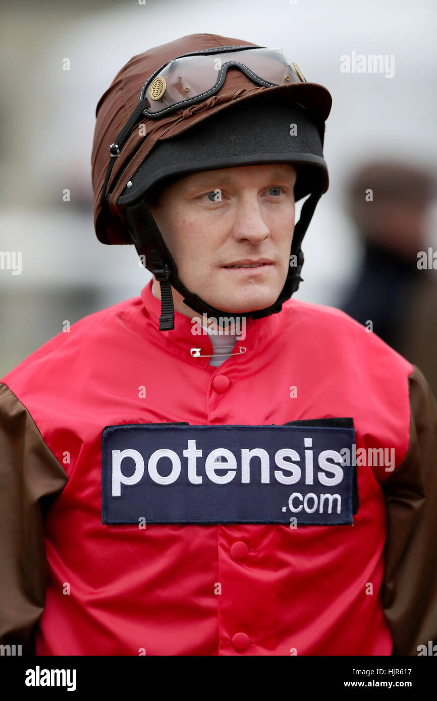 Jockey Mr David Maxwell at Ludlow Racecourse Stock Photo - Alamy