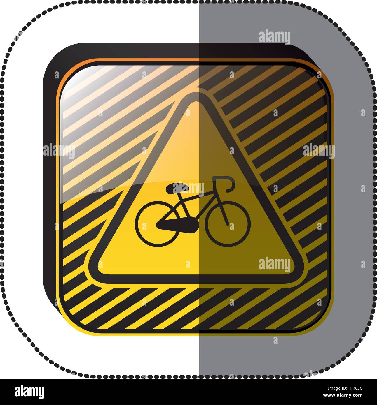 Bike symbol roadsign icon vector illustration graphic design Stock ...