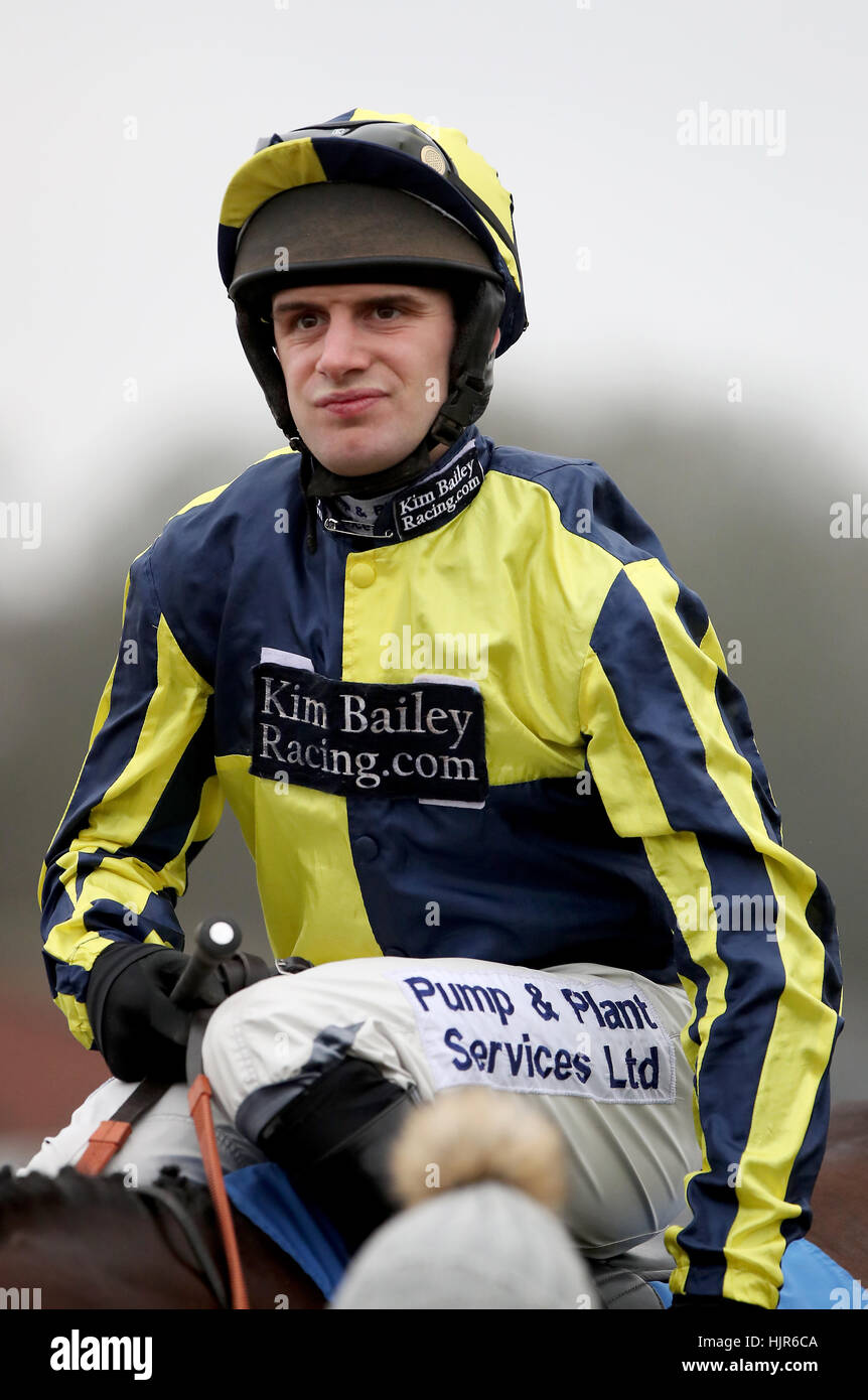 Jockey David Bass at Ludlow Racecourse Stock Photo - Alamy