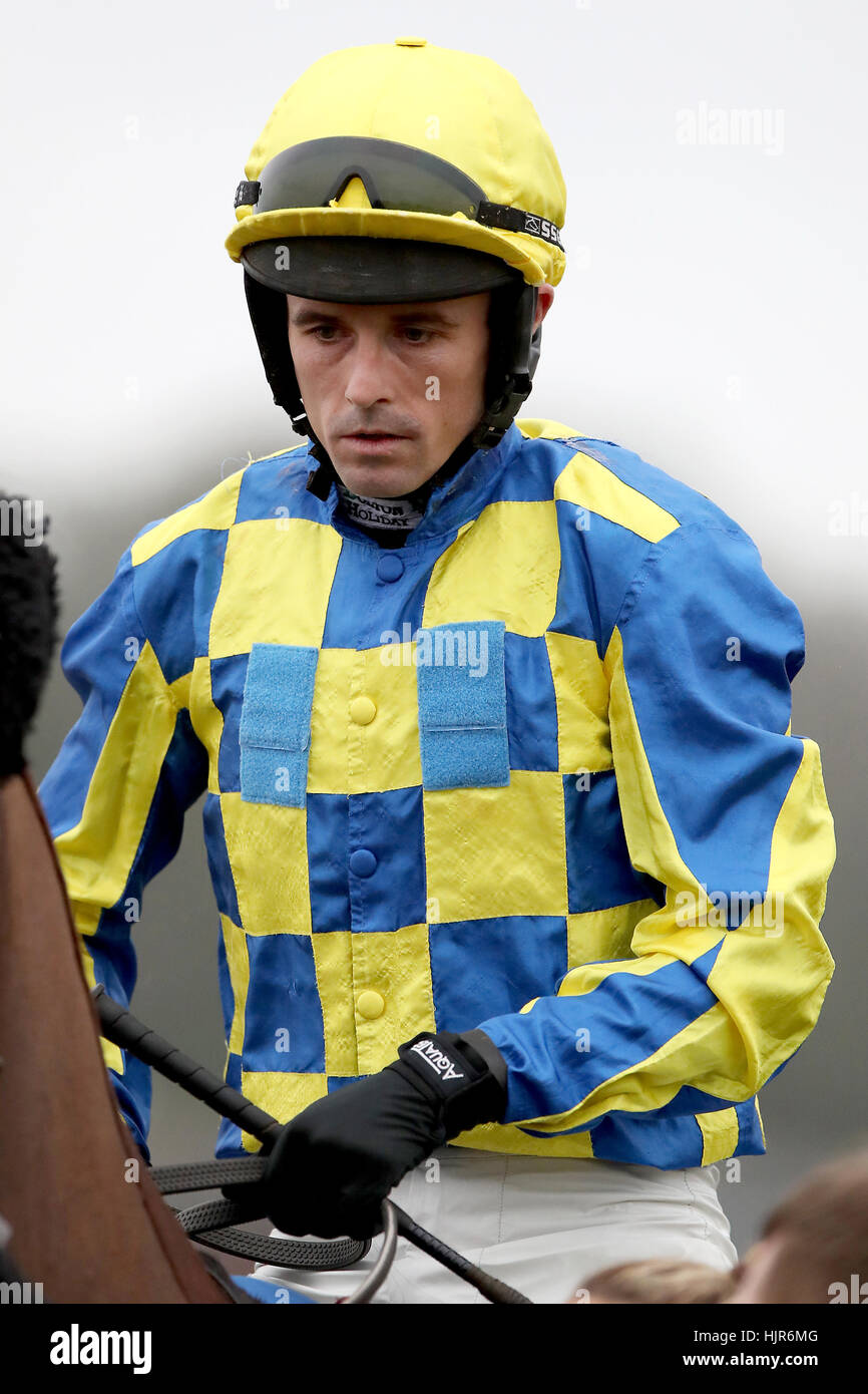 Jockey Sean Quinlan at Ludlow Racecourse Stock Photo - Alamy