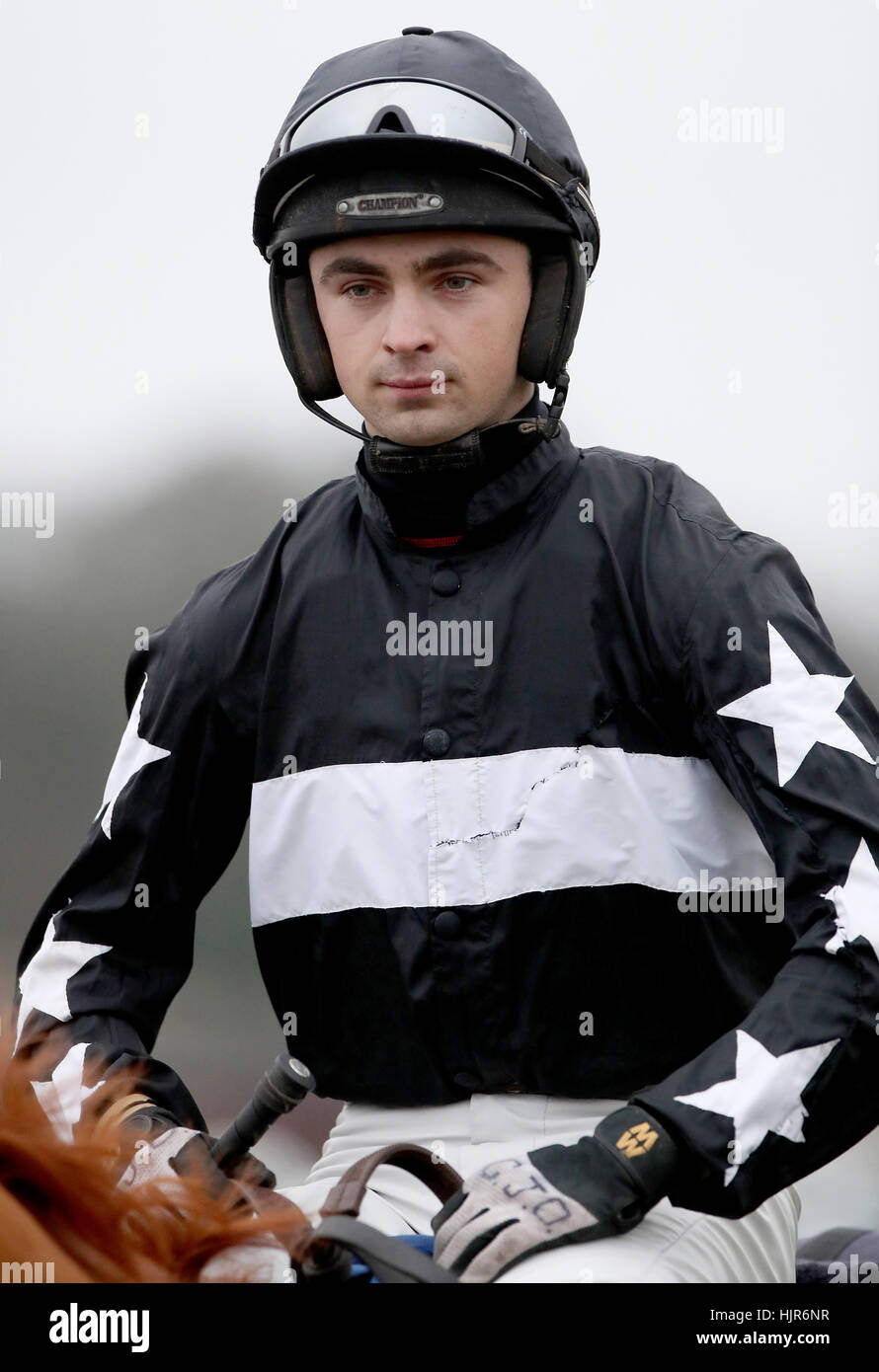 Jockey Mr Conor Orr at Ludlow Racecourse Stock Photo - Alamy