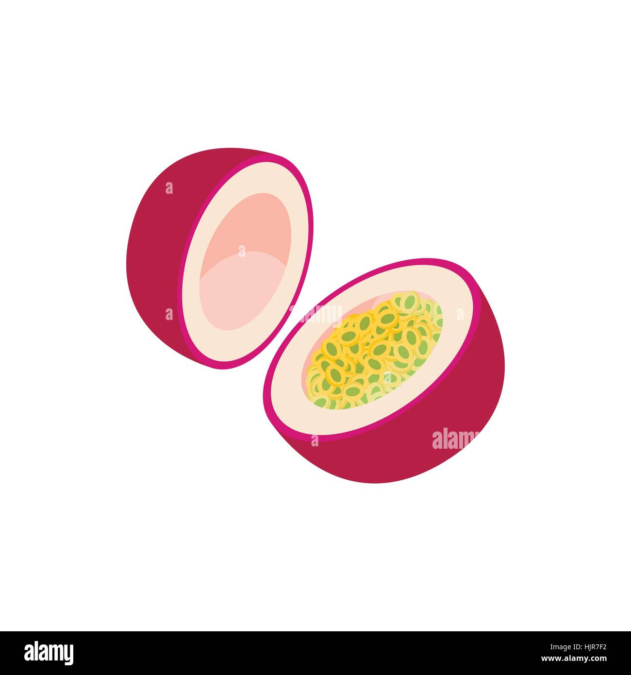 Passion fruit leaf cartoon Stock Vector Images - Alamy