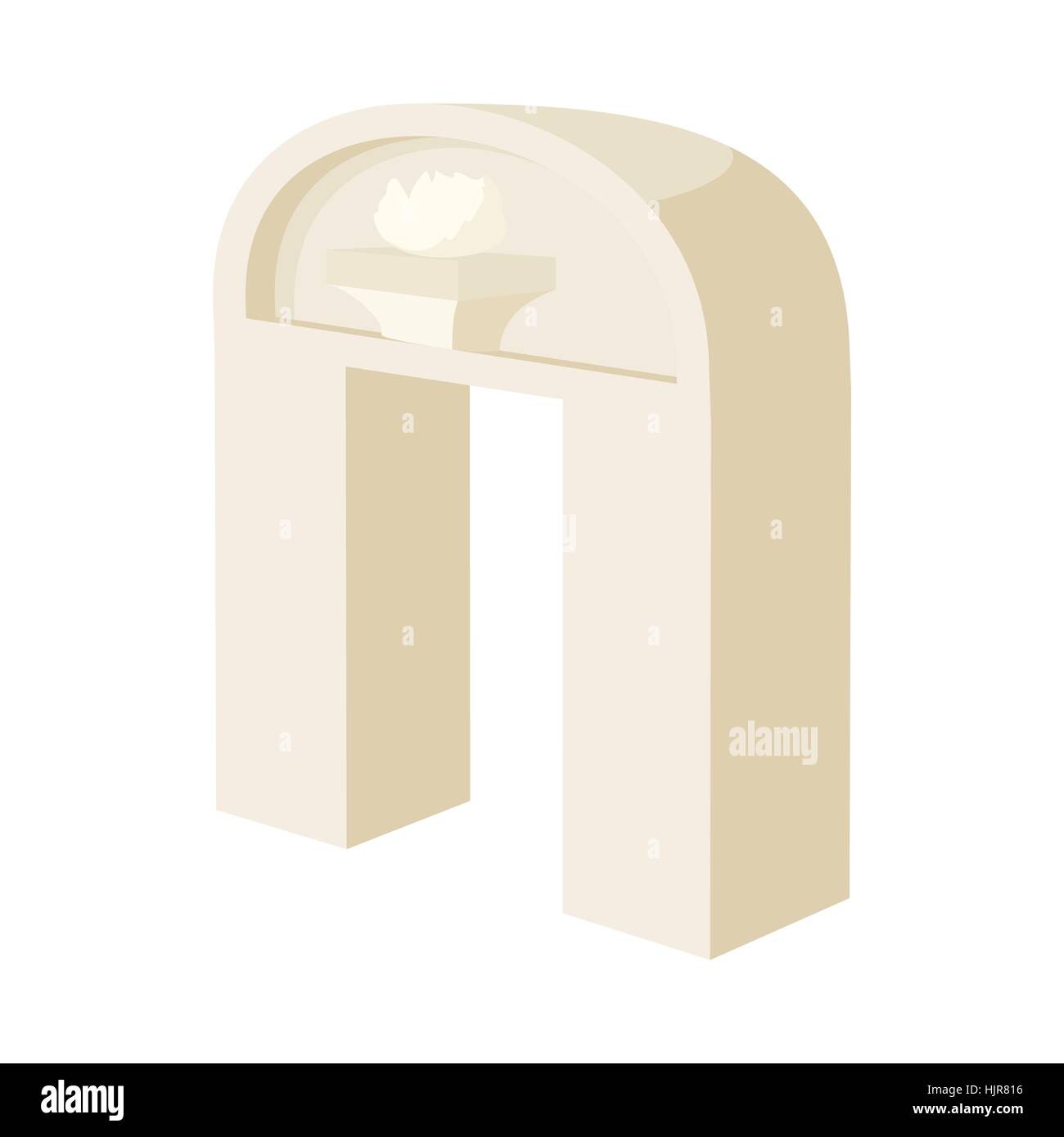 Ancient roman arch in old Cut Out Stock Images & Pictures - Alamy