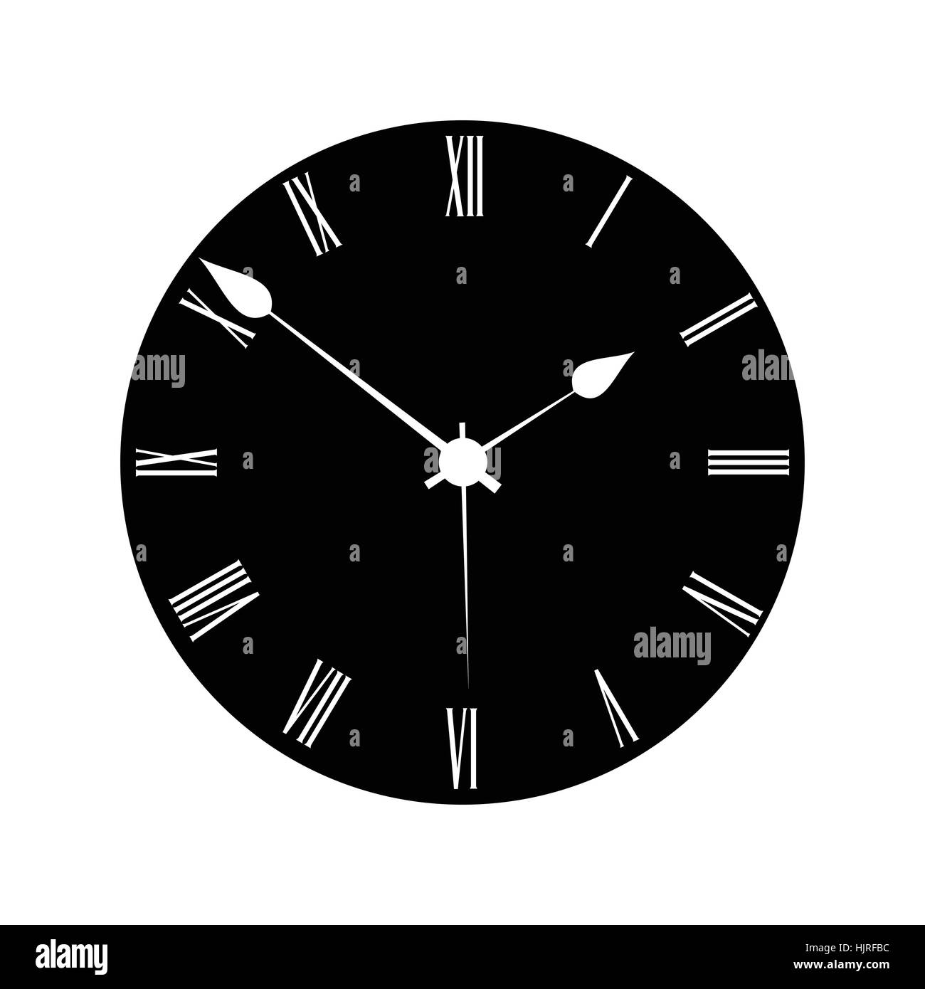 Clock icon in simple style isolated on white Stock Vector Image & Art ...