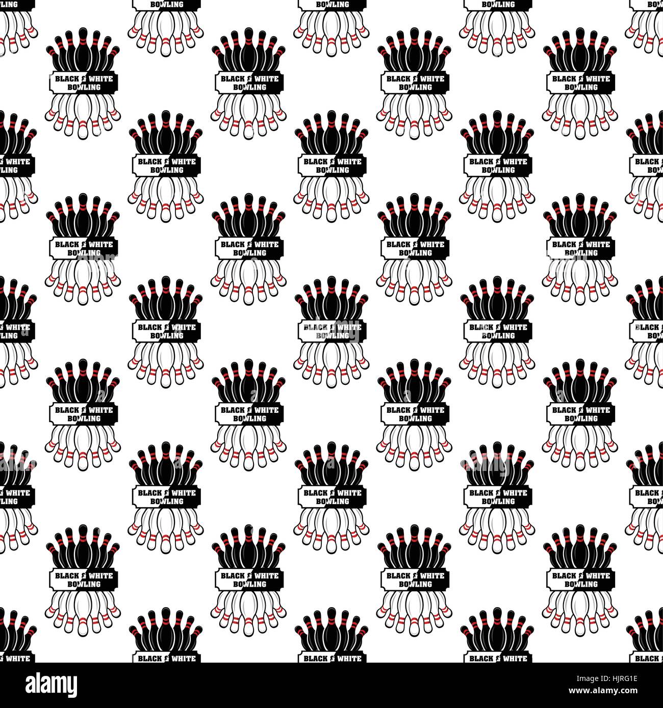 Bowling pattern seamless black for any design Stock Vector Image & Art ...