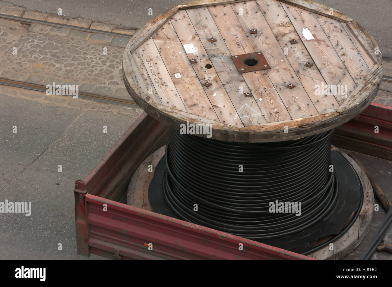 cables on the truck Stock Photo - Alamy
