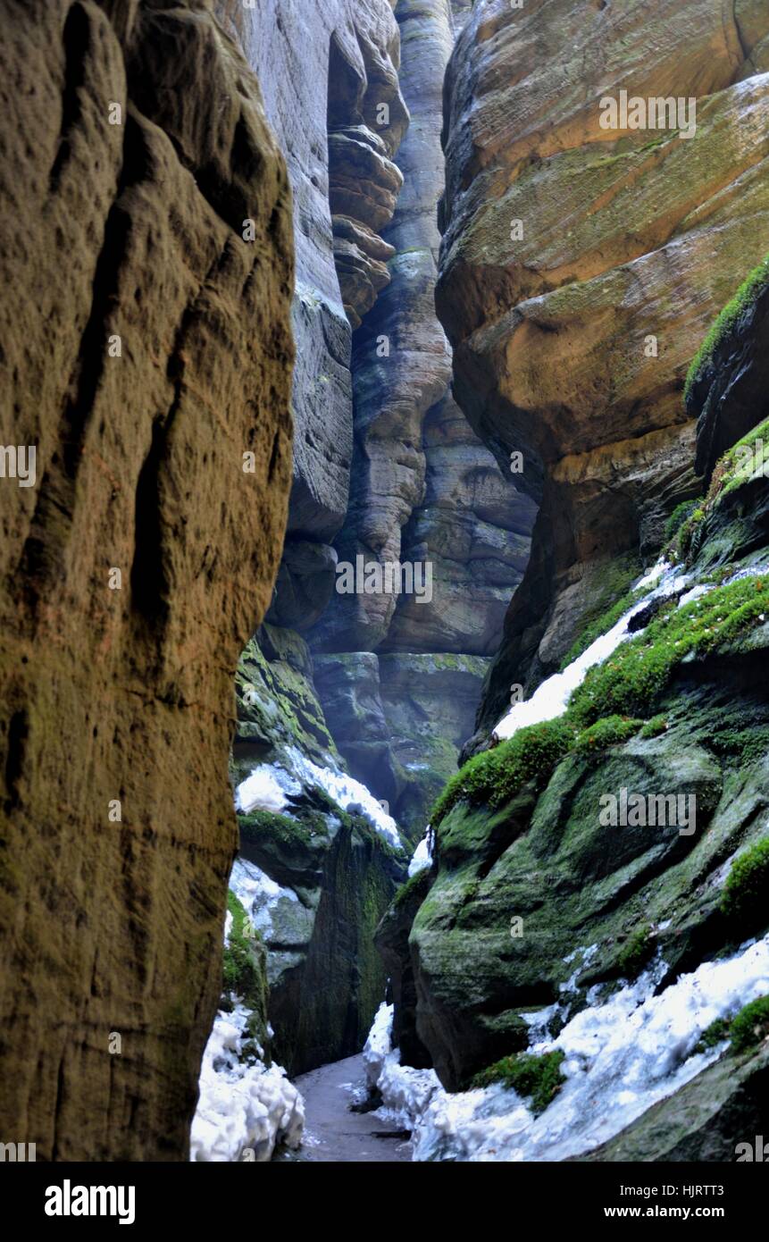 sandstone, czechia, scenery, countryside, nature, cold, spring ...