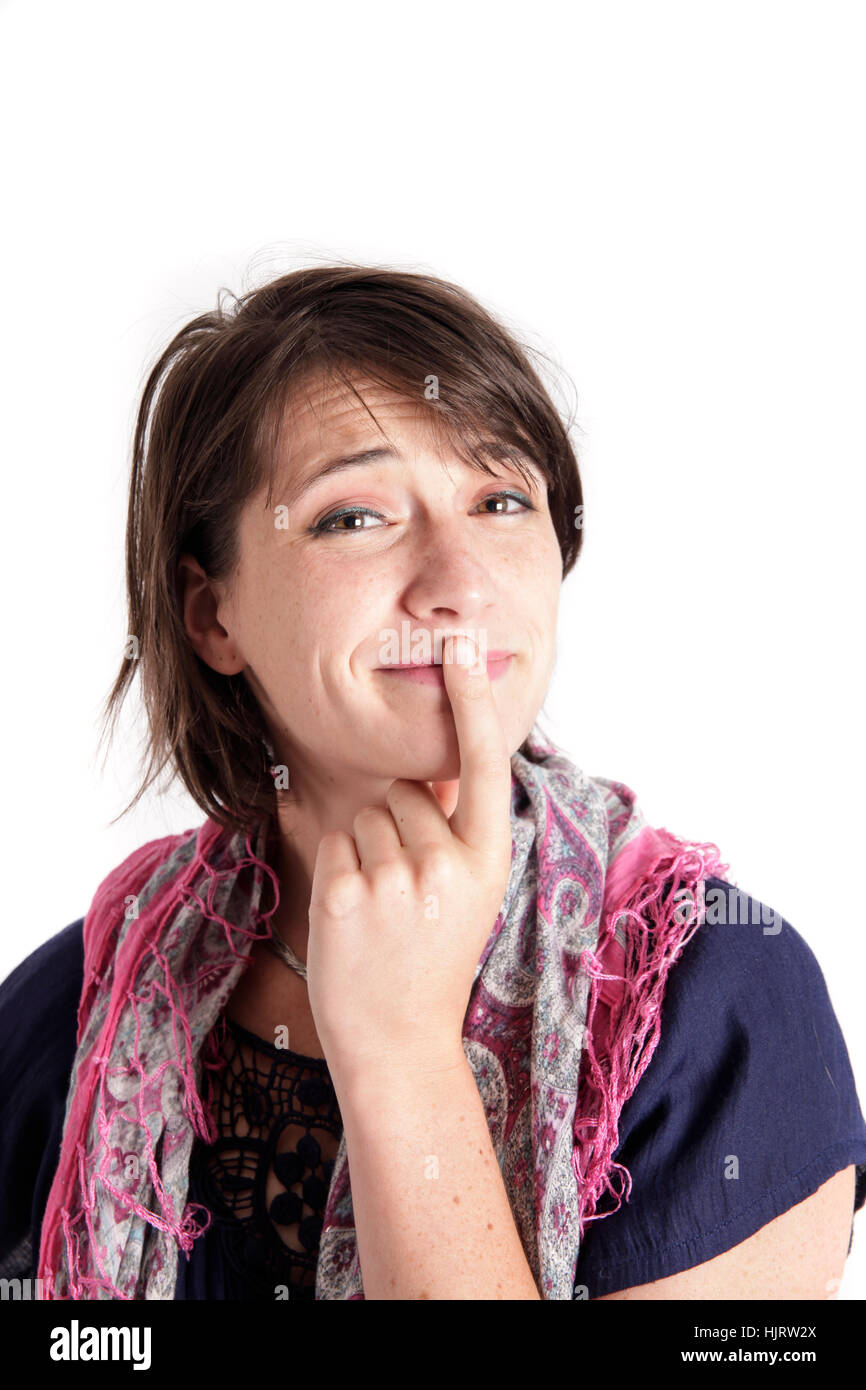 woman, hand, finger, single, isolated, fashion, lifestyle, humour, lady ...