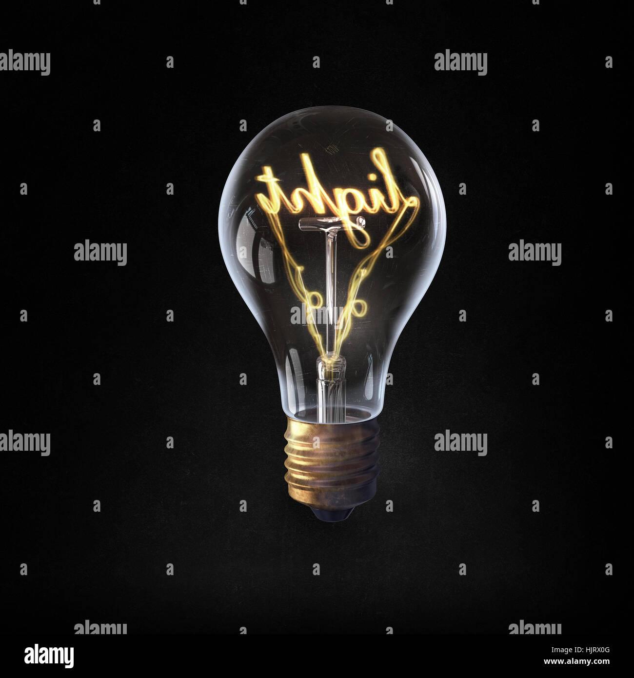Light bulb symbol word hi-res stock photography and images - Alamy