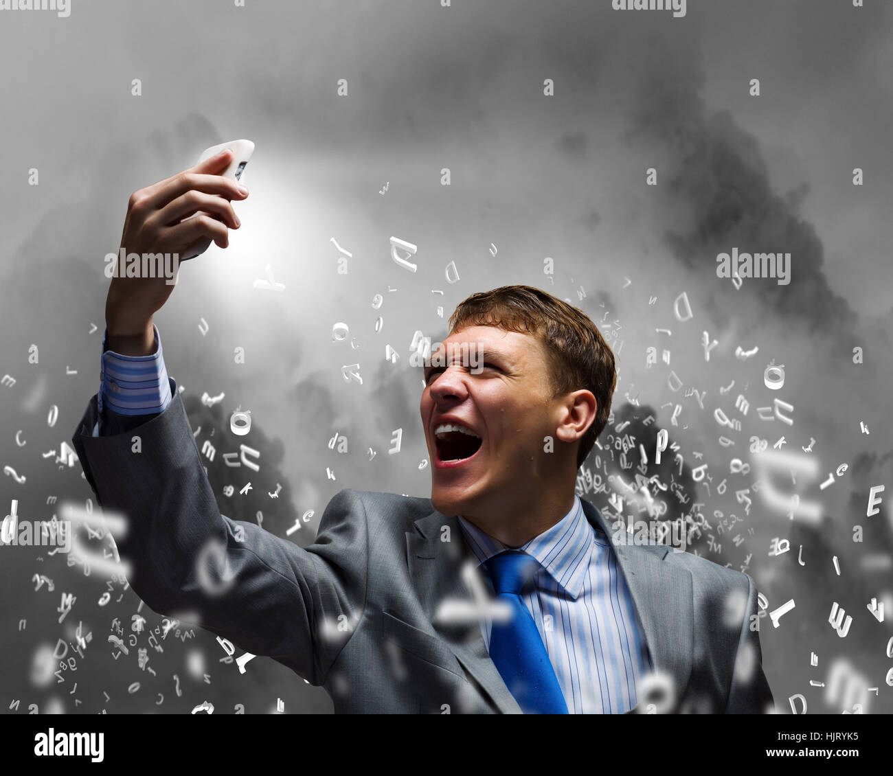 Furiously shouting hi-res stock photography and images - Alamy