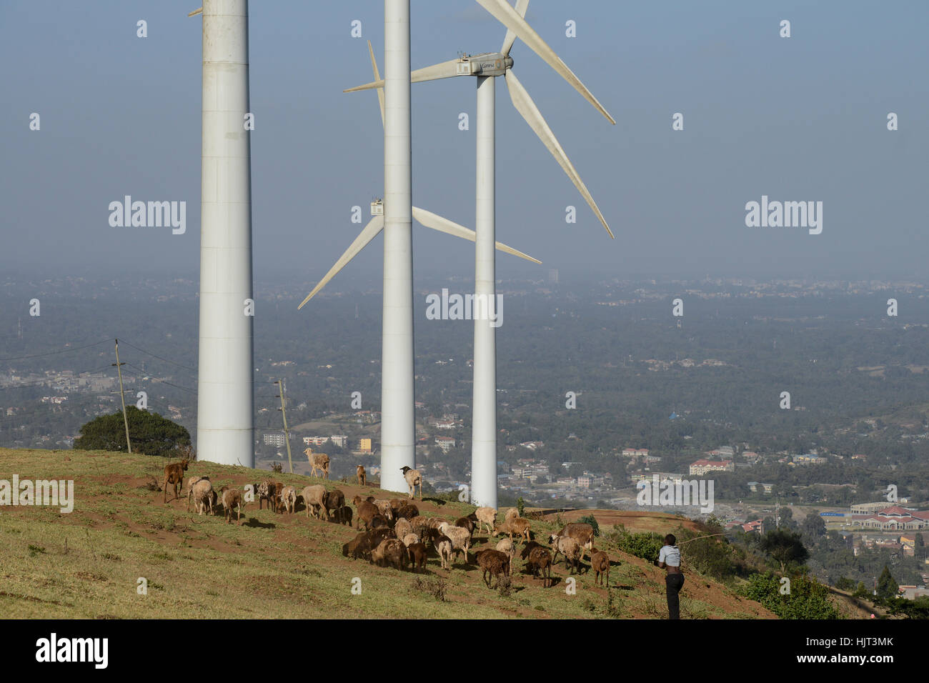KENYA, Nairobi, Ngong Hills, 25,5 MW Wind Power Station with Vestas and ...