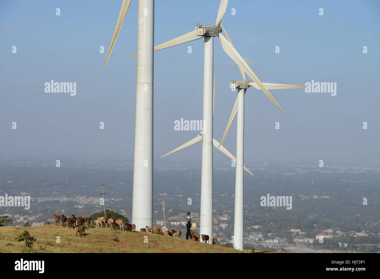 KENYA, Nairobi, Ngong Hills, 25,5 MW Wind Power Station with Vestas and ...
