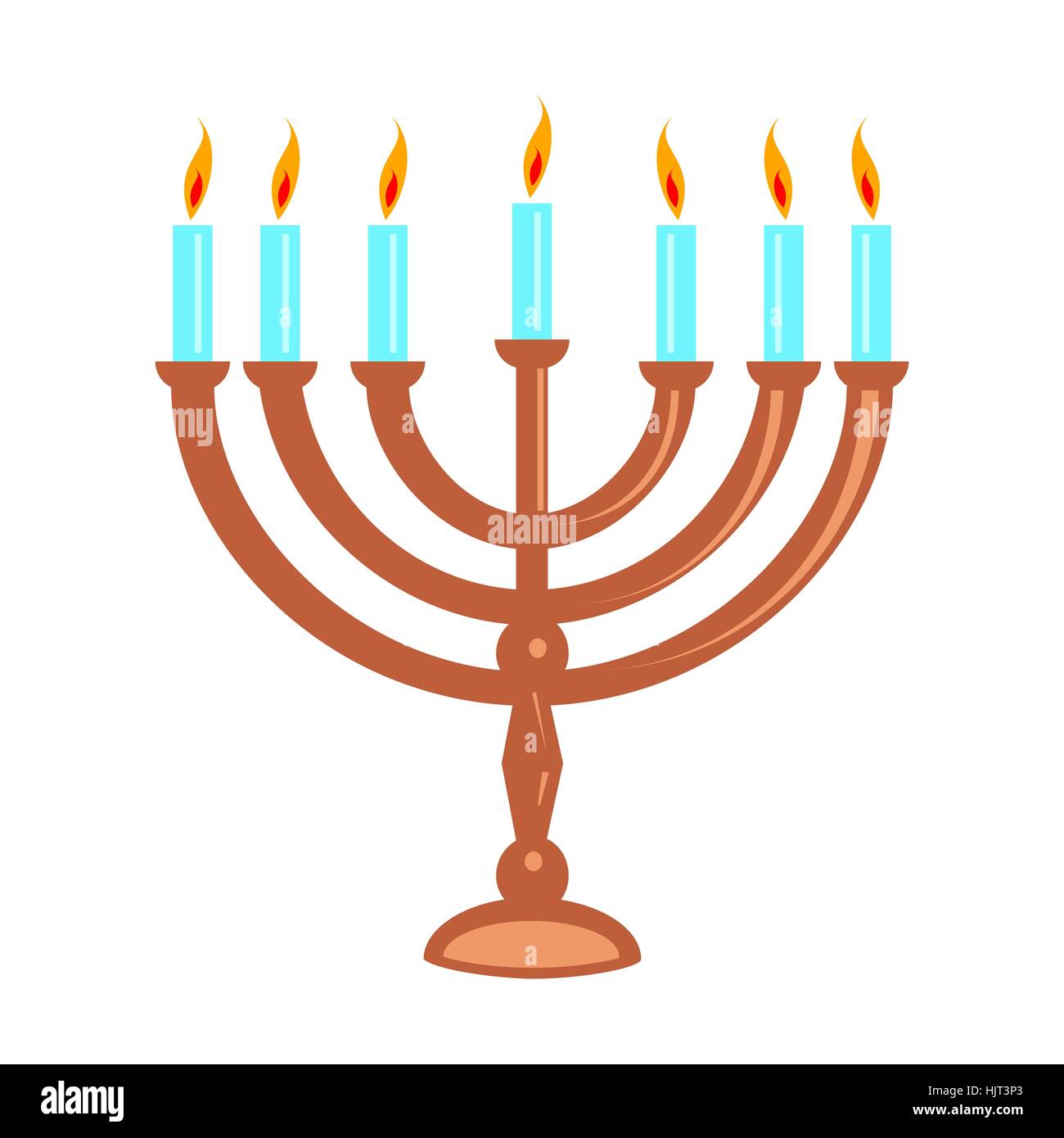 Menorah jewish Cut Out Stock Images & Pictures - Alamy